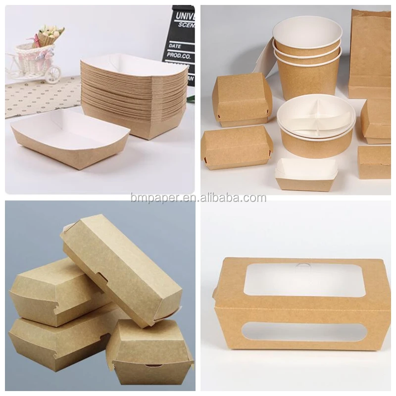 300gsm White Clay Coating Kraft Back for Food Grade Paper