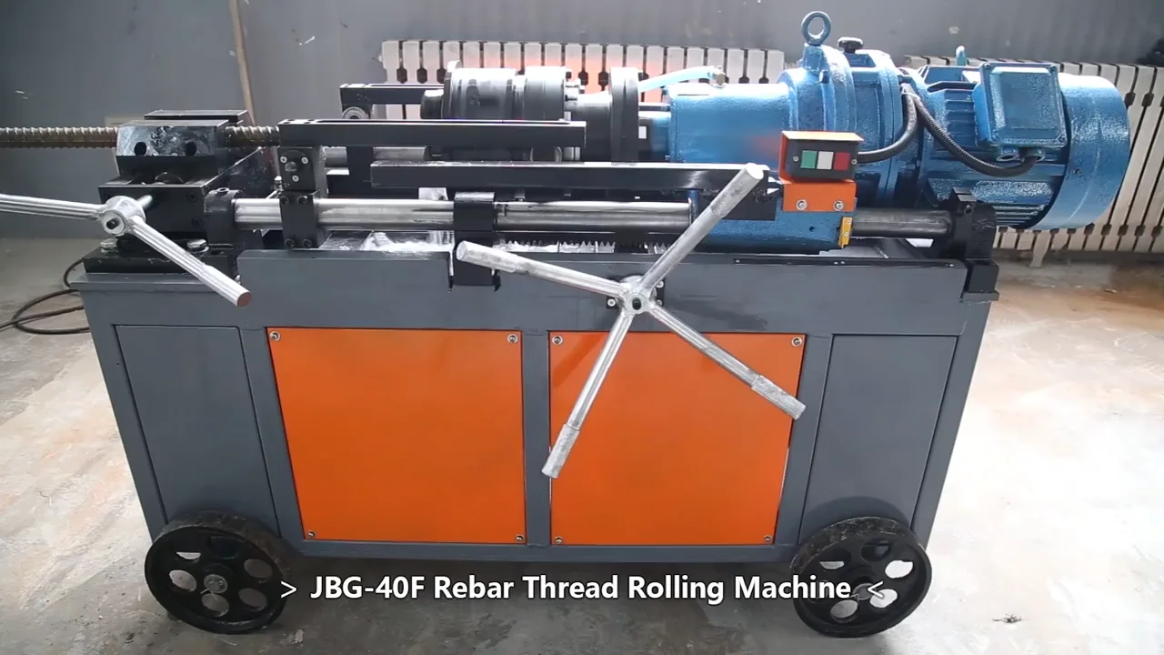 Mechanical Rod Rebar Rib Stripped Parallel Thread Rolling Machine Steel ...