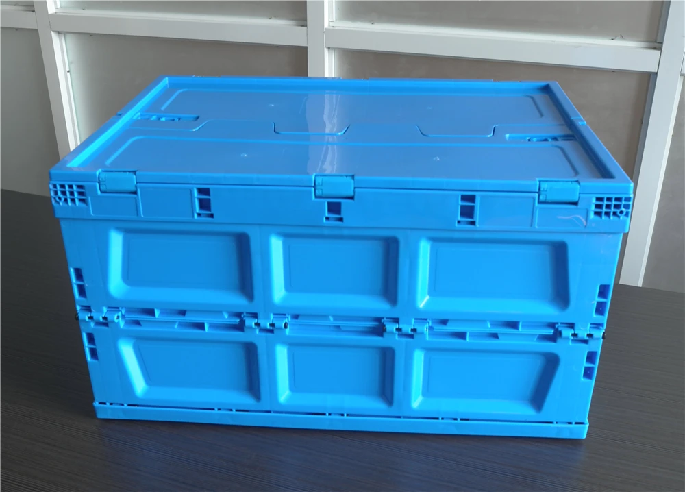 Blue Color Plastic Material Collapsible Type 25.6"x17.3"x14.1" Folding ...