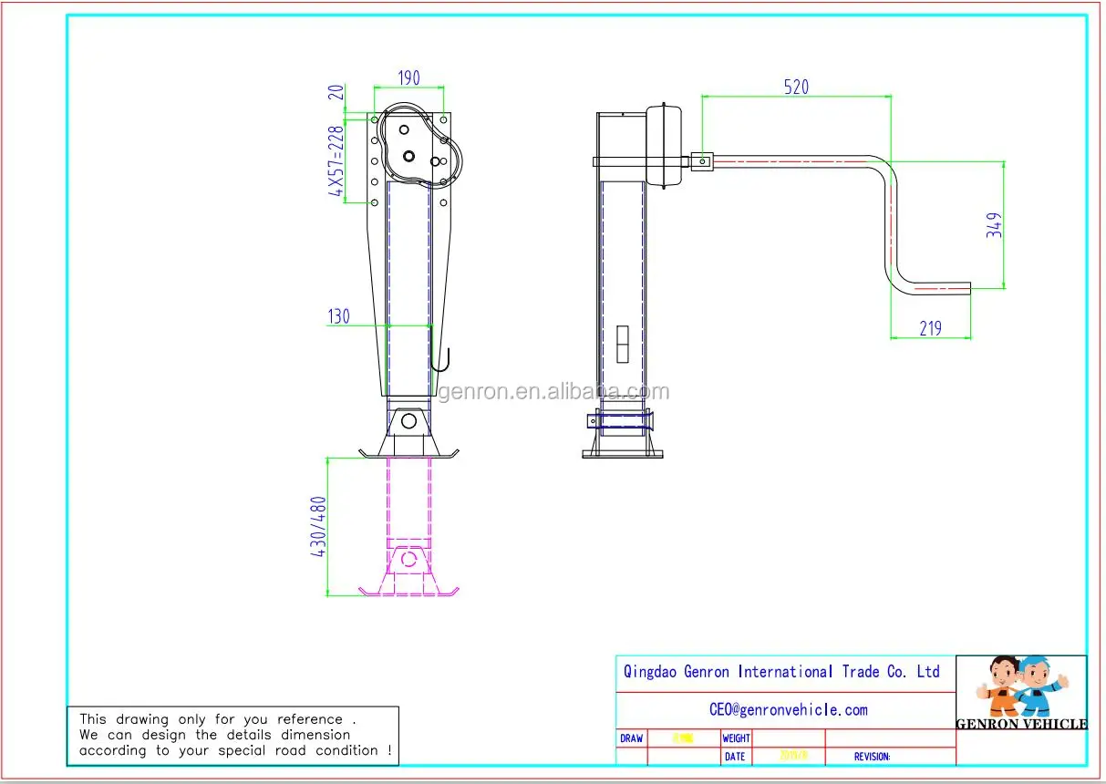 28 Ton Landing Gear - Durable and Reliable Trailer Parts