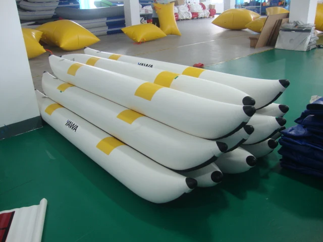 Custom Durable PVC Inflatable Banana Pontoons Tubes Buoy