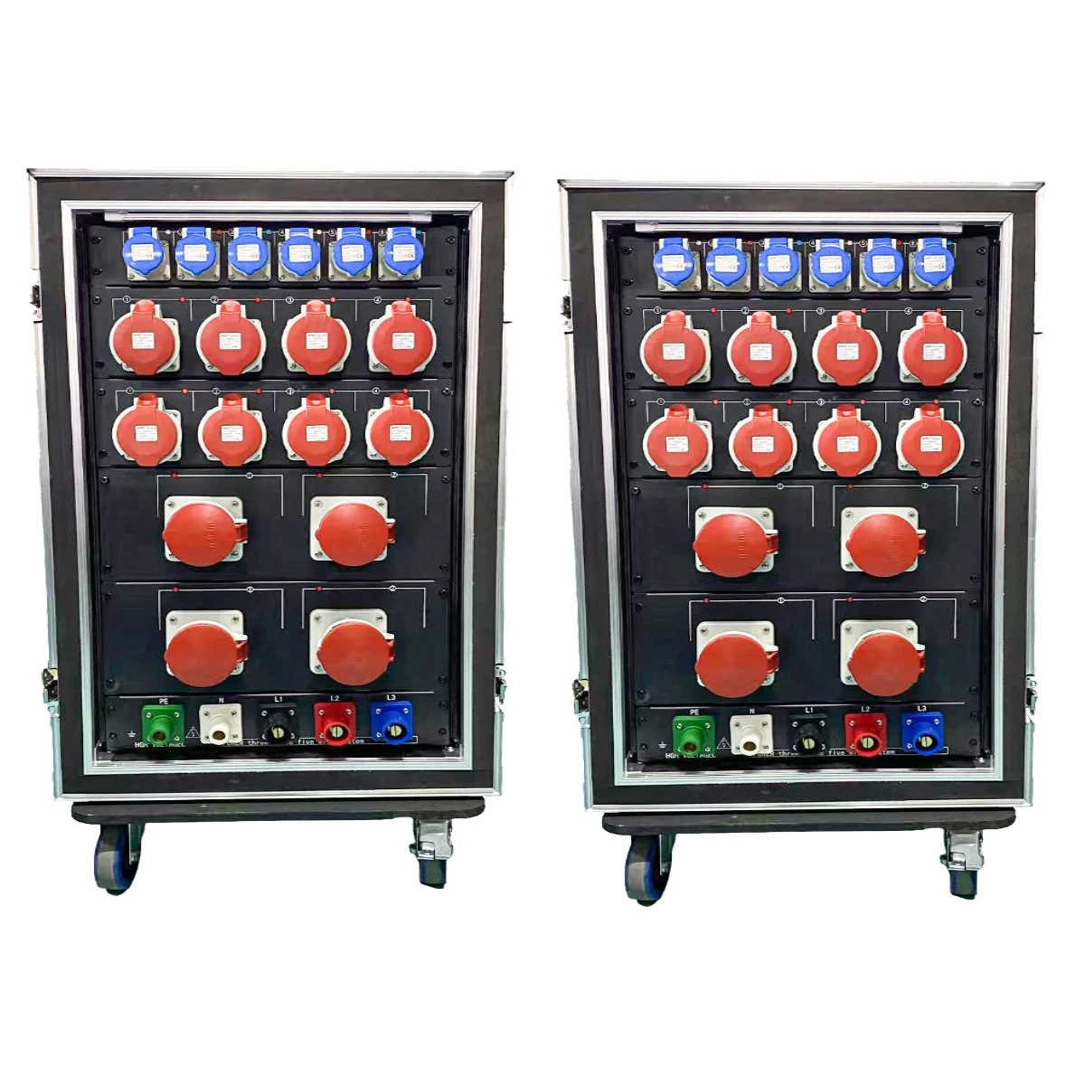 28 Way Power Distro 3 Phase 220v 400a Camlock Out Portable Lighting ...