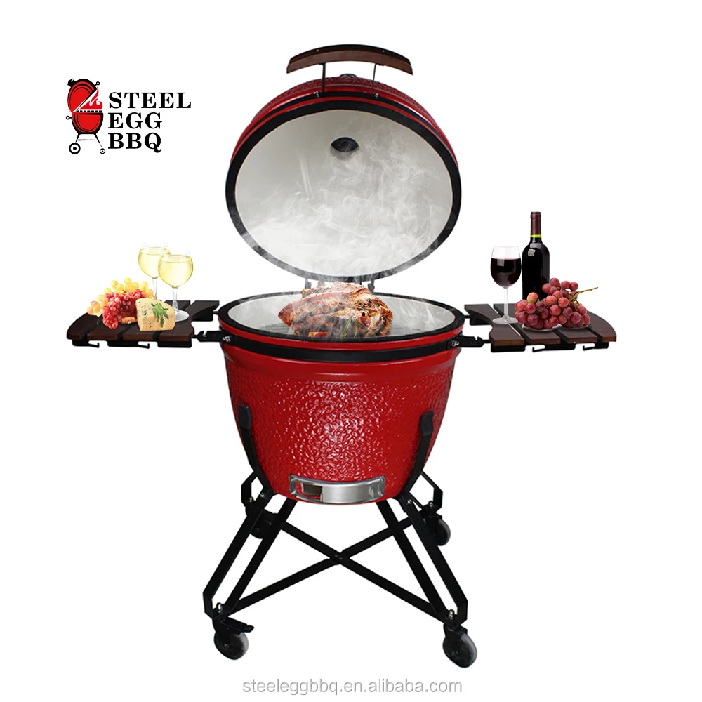 Seb Kamado Grill Barbique Tandoori Oven Clay Accessories Rotisserie Kit ...
