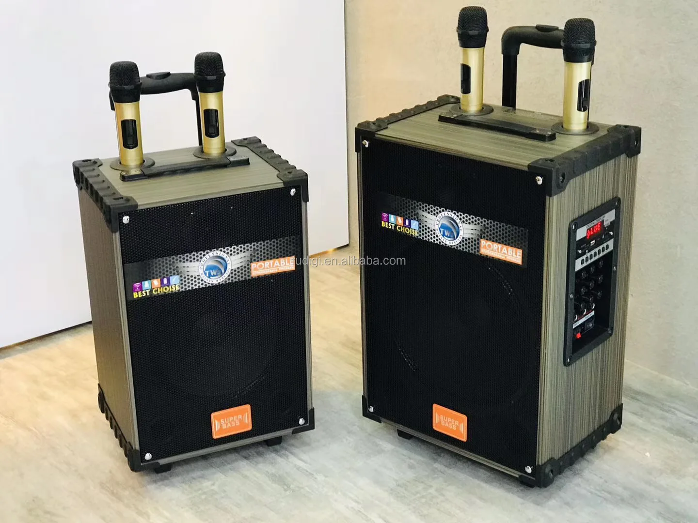 Lt-910/912 10&12 Inch Outdoor Portable Trolley Speaker Music System Subwoofer Sound Box With Led ...