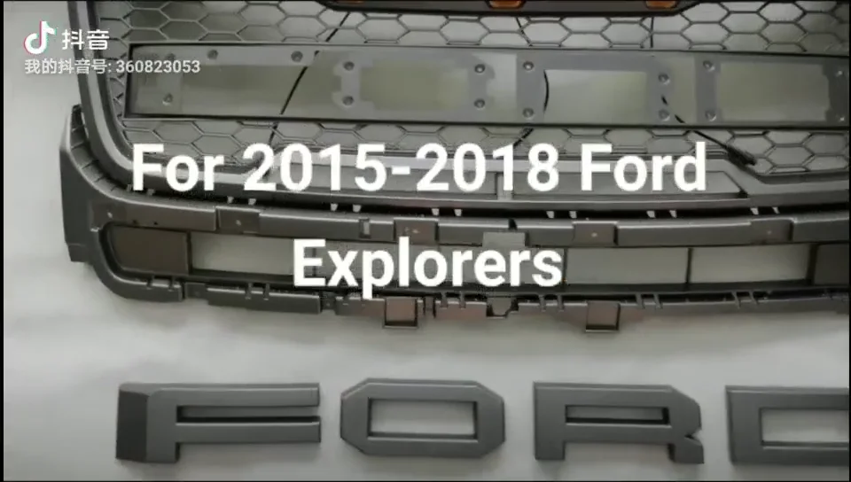 Perfect Fitment Front Grille For Ford Explorer 2015-2018 Car Auto Body ...