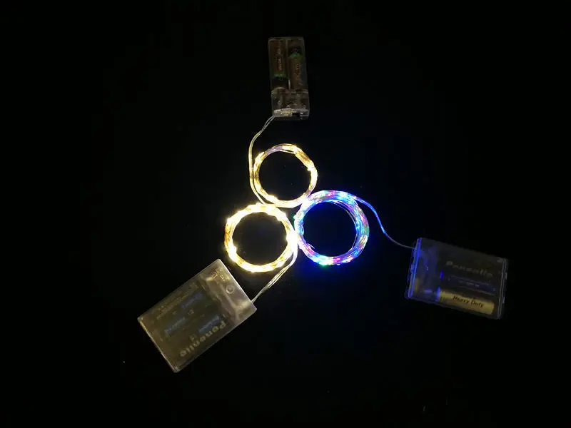 Modern LED Copper Wire Lamp String Battery-Powered Night Market Stall ...