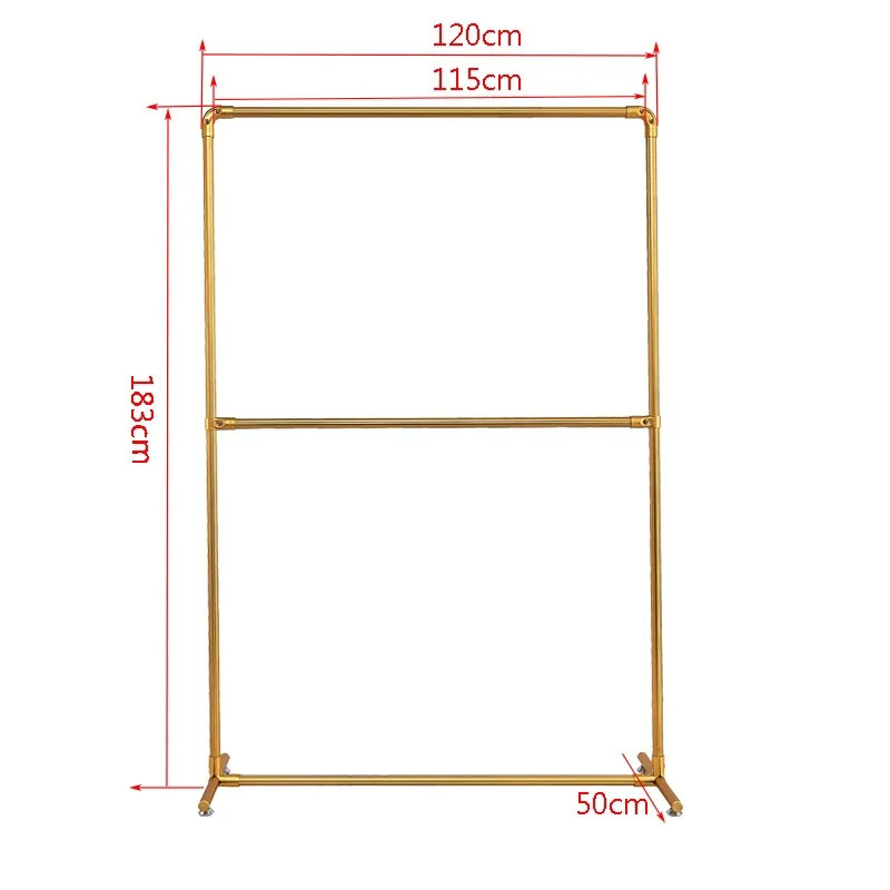 Custom Stainless Steel Cloth Display Stands Women Clothes Display Racks ...