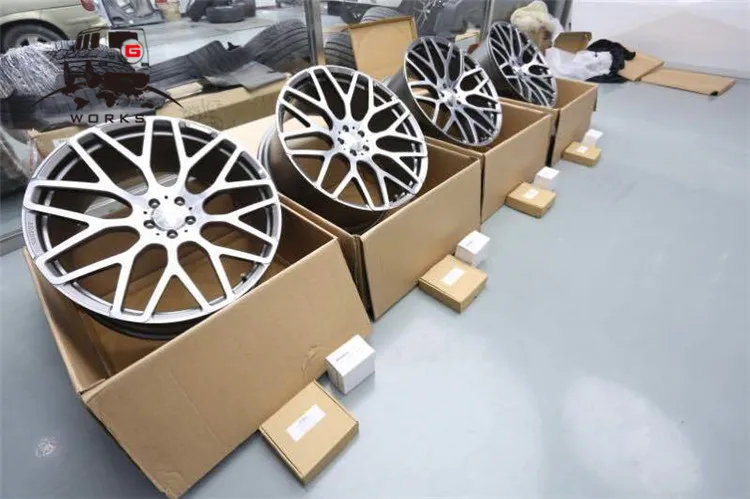 G Class W463 Aluminium Alloy Forged 22" W463 Wheels B Style -2 Silver ...