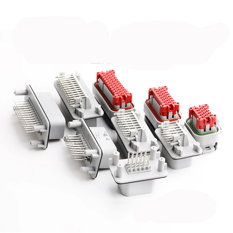 23 pin macho conector impermeable Ampseal gris de ángulo recto PCB ...