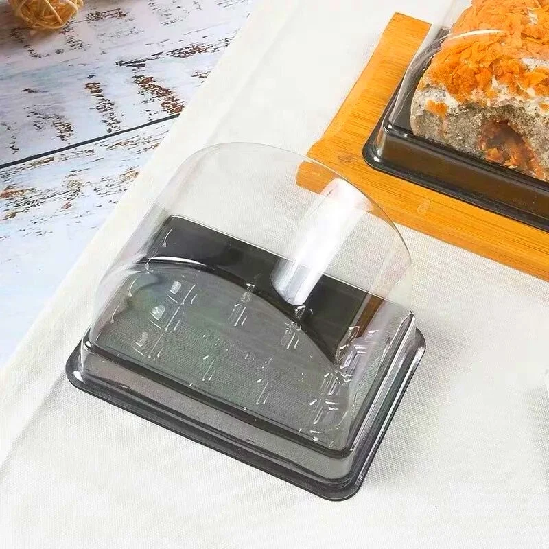 Cake Roll Container Swiss Roll Plastic Container Cake Mocha Cake Roll ...