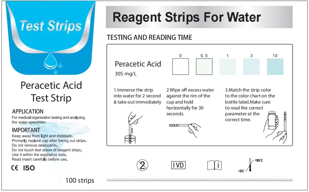 Peracetic Acid Test Strips Water Peracetic Acid Test Strips Quick And ...