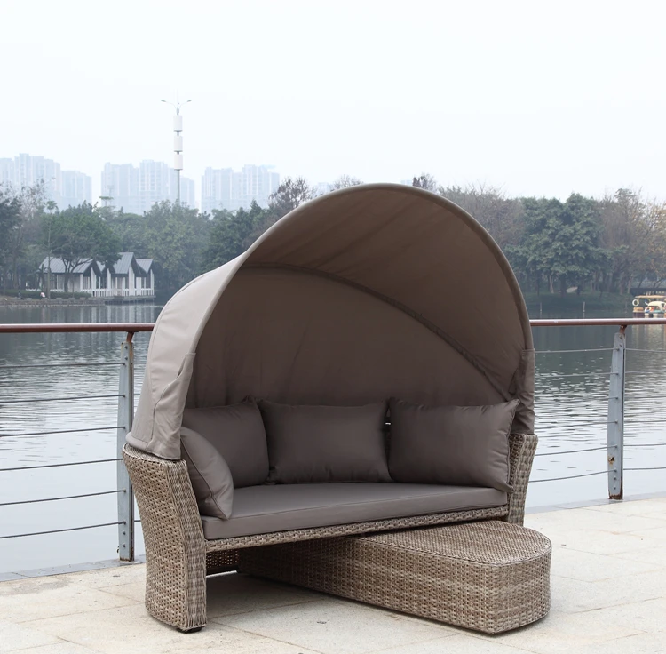 Uland New Design Hotel Outdoor Modern Circular Sofa Bed,Half Enclosed ...