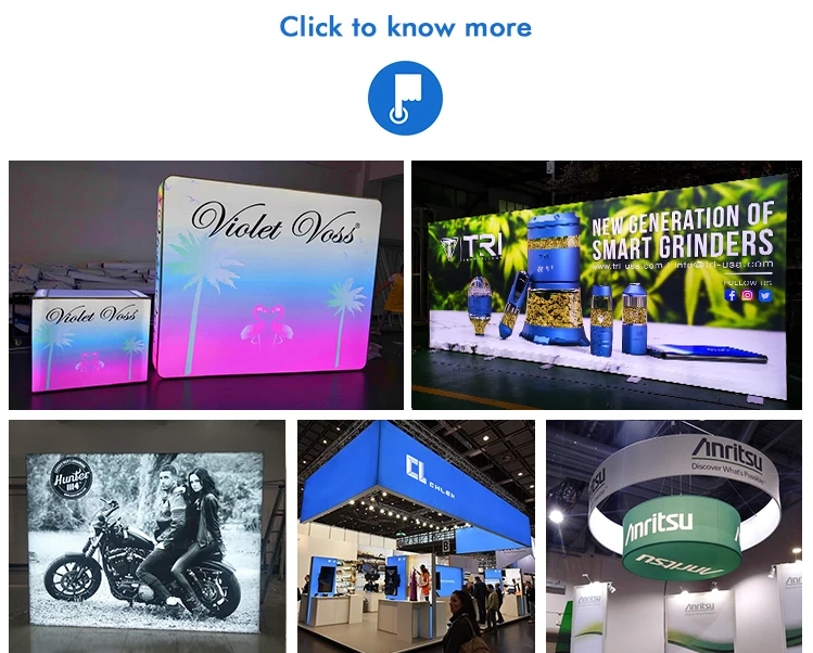 3x6m Trade Show Display Exhibition Booth Custom Backlit Fabric Back ...