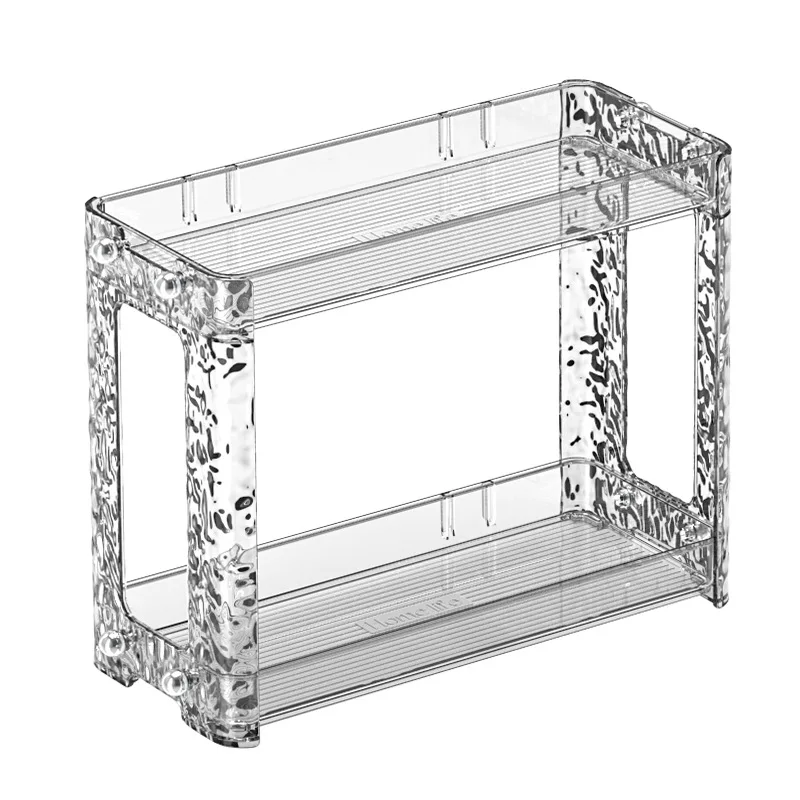 Space-saving Closet Organizer Clear Plastic Storage Rack Holder Storage ...