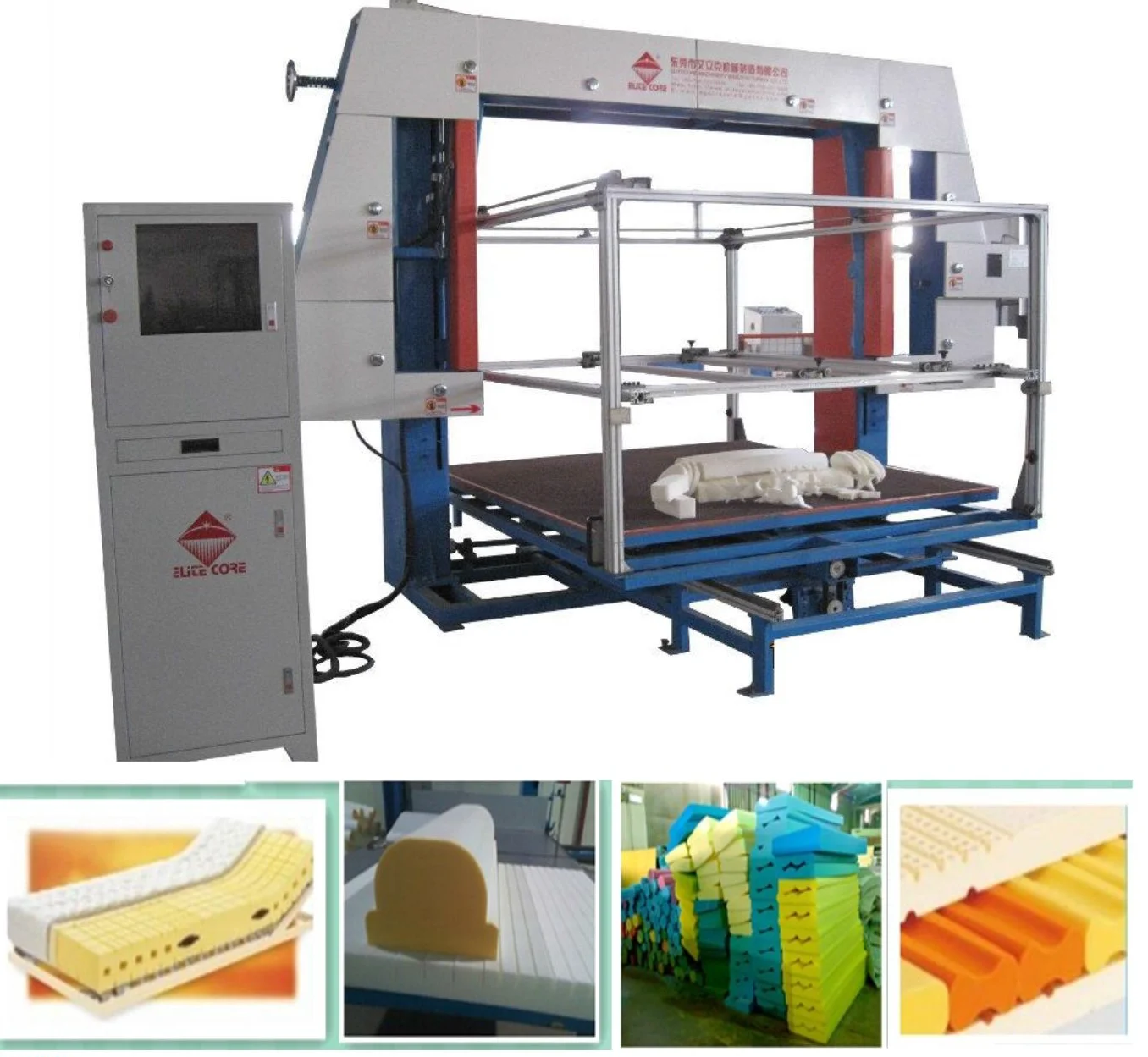 Elitecore CNC Contour Cutting Machine for Memory Foam Pillows
