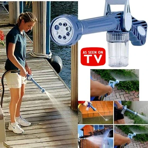 Plastic Jet Water Cannon - Multi-function Spray Gun W/ Built In Soap ...