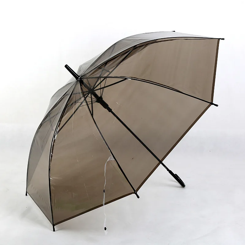Mu Clear Transparent Rain Umbrella Pvc Dome Bubble Rain Sun Shade ...