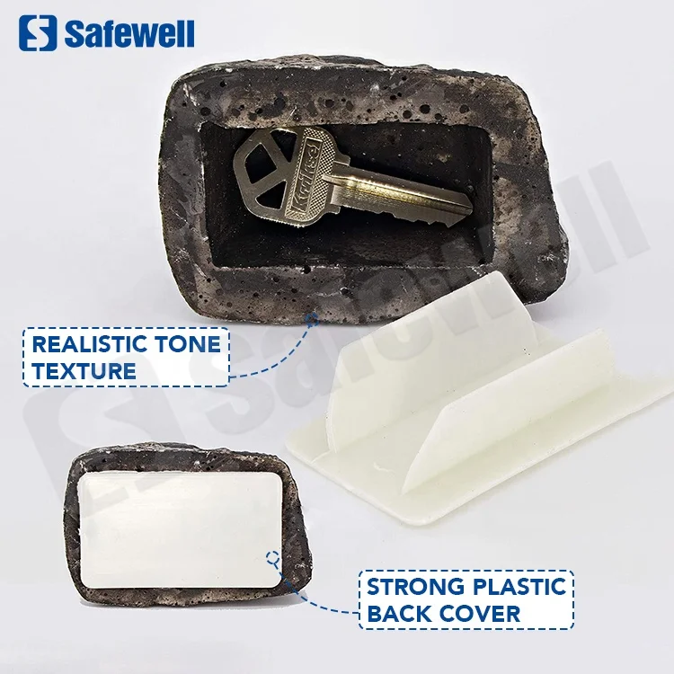Safewell Stone Rock Key Safe - Hide Spare Keys Securely