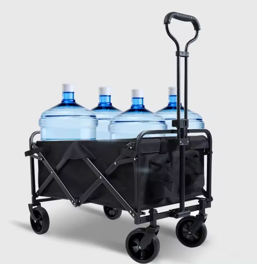 Mini Camping Trolley Folding Carts Foldable Wagon Camping Wagon ...