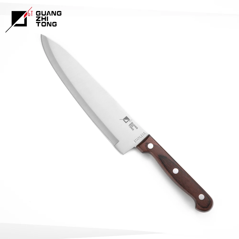 8-inch Full Tang Stainless Steel Chef Knife With Pakkawood Color Handle ...