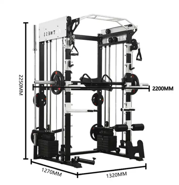 All-in-one Commercial Gym Trainer Power Rack With Multi-function Smith ...