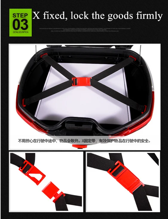 New model 35 Liters motorcycle trunk/motorcycle luggage box/motorcycle ...