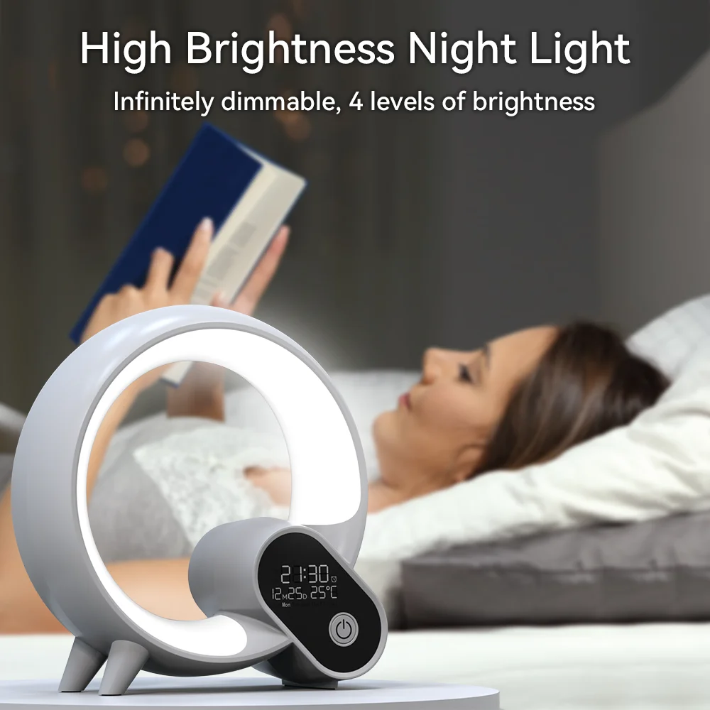 Smart Wake Up Light Sunrise Alarm Clock With White Noise For Kid ...