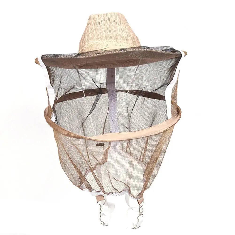 Anti Bee cara cubierta de sombrero apicultura moscas insectos neto de ...