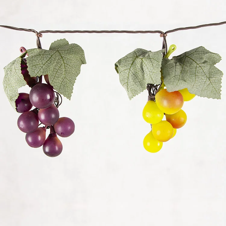 100 Leds Battery Operated Grape Led String Light Outdoor Garden ...