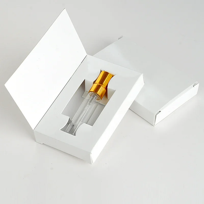 Stock White Cardboard Clear Glass Spray Mini Botol Parfum 3ml 5ml 10ml stock-white-cardboard-clear-glass-spray-mini-botol-parfum-3ml-5ml-10ml