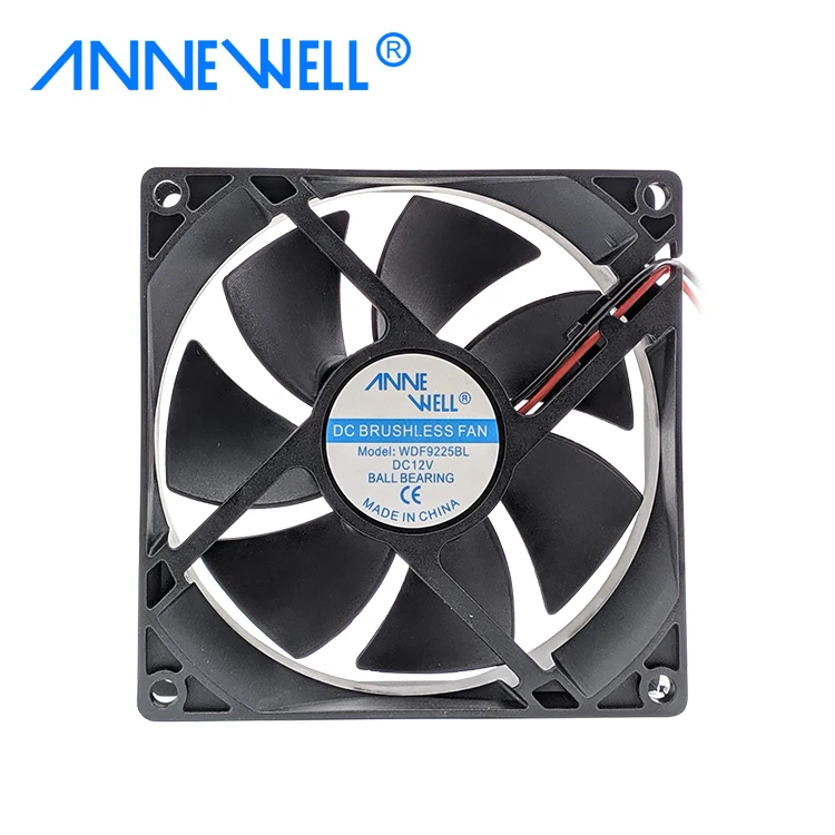 92x92x25mm Fireproof Plastic Panel Industrial Extractor Fan Dc Bldc Brushless 90mm Cooling Fan ...