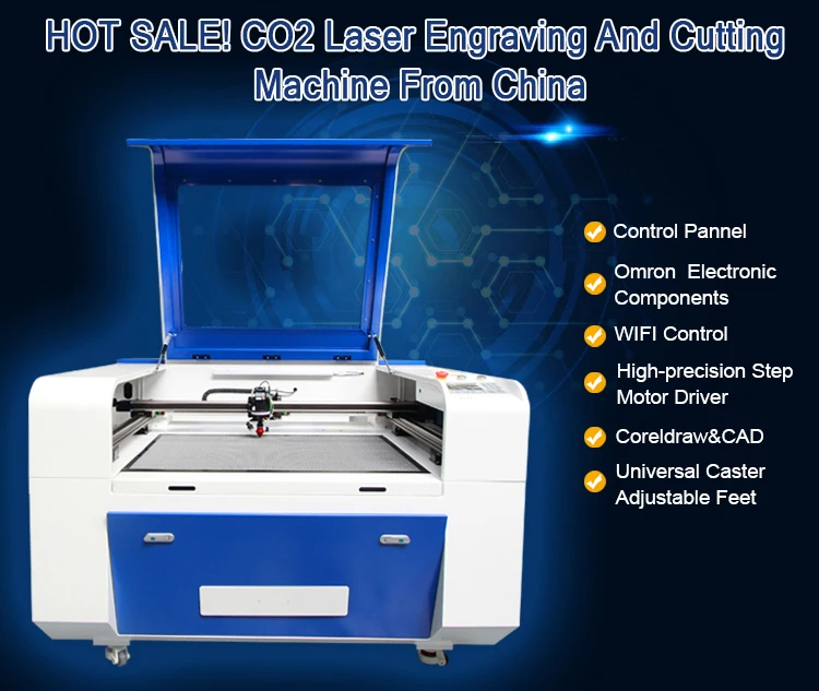 Top Quality Ruida C02 Laser Engraving Machine Water Cooling With Up ...