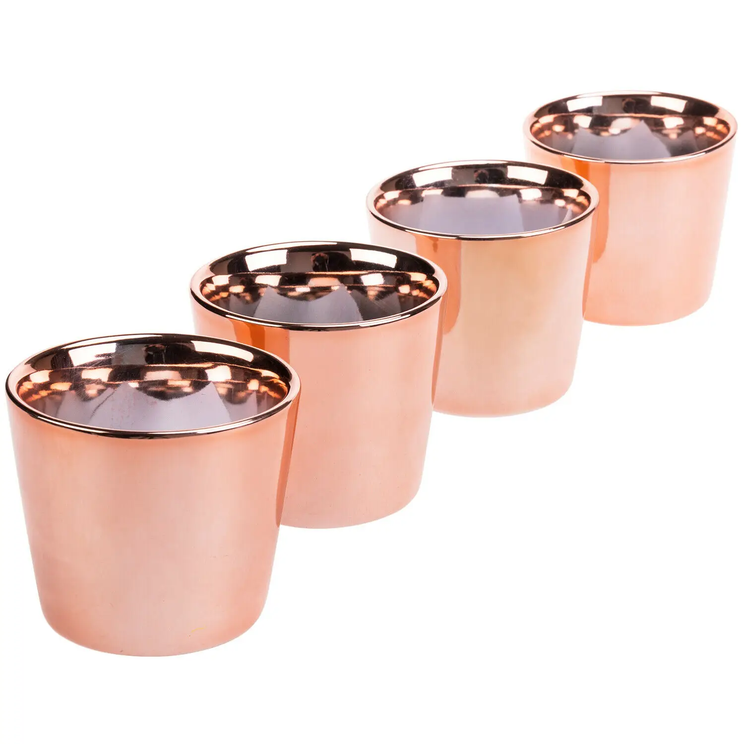 Modern Electroplating Ceramic Flower Arrangement Round Vase Base Indoor ...