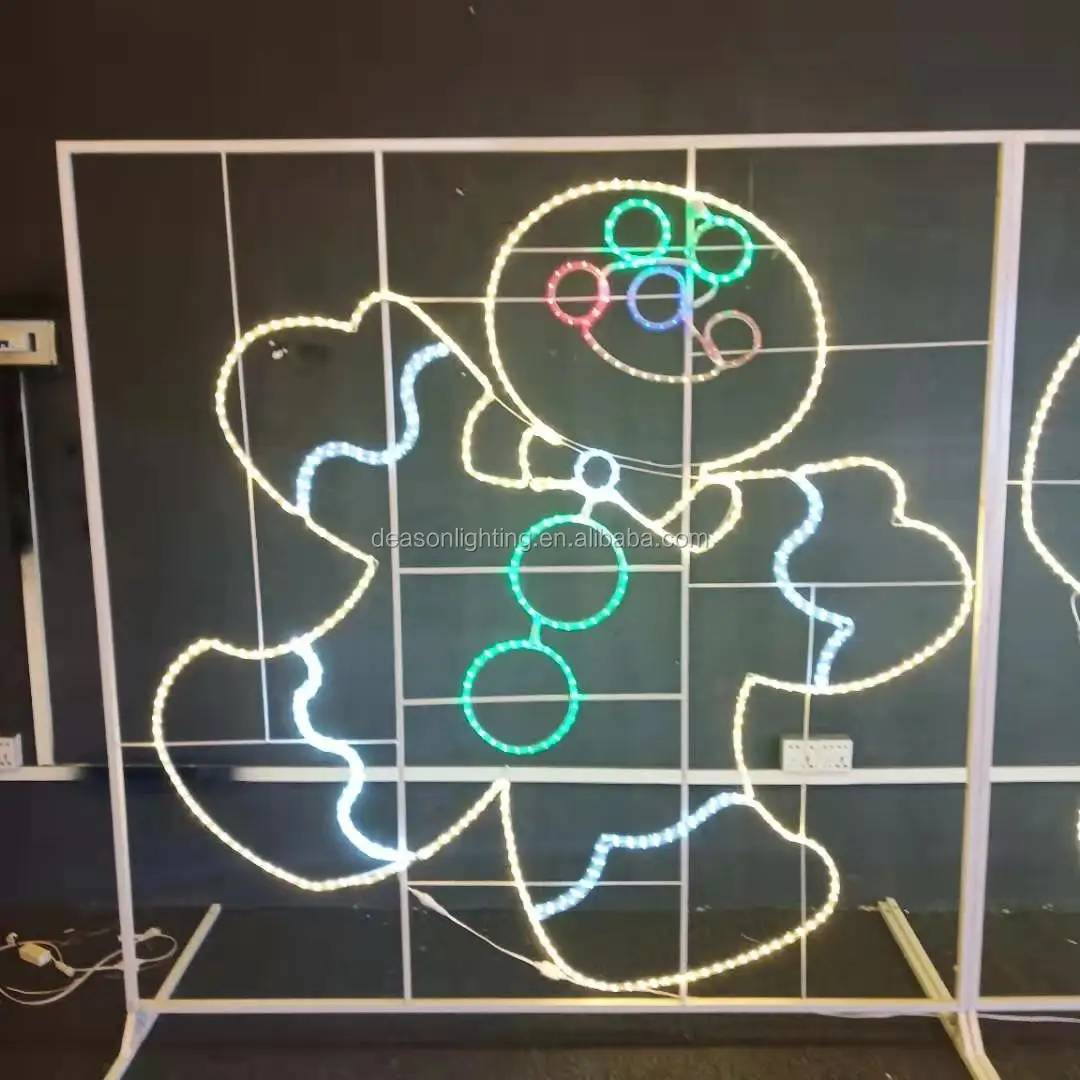 Animated Gingerbread Man - Outdoor Christmas Decorations