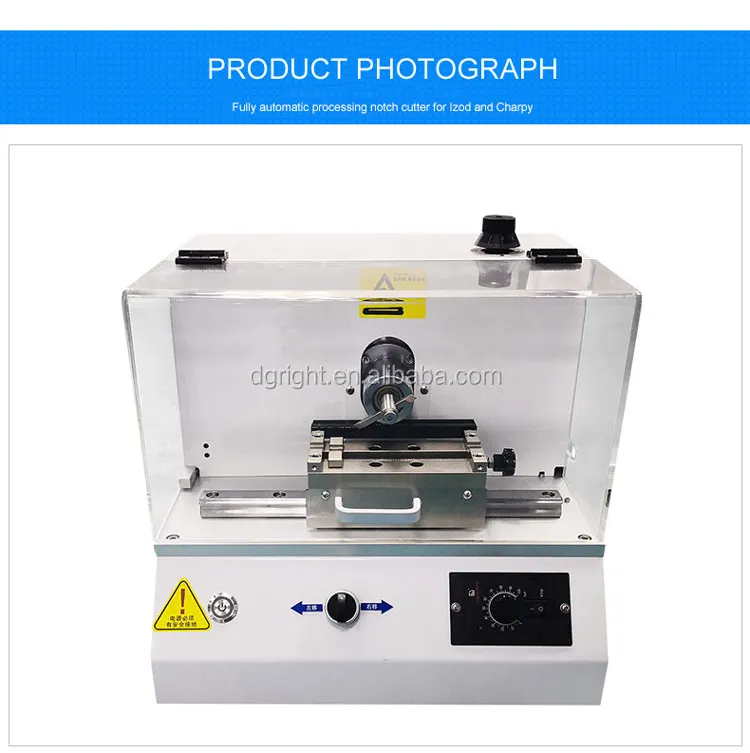 Full Automatic Sample V Notch Cutting Cutter Machine for Plastic