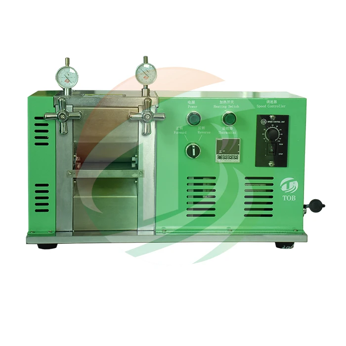100mm Width Lab Small Hand Manual Battery Roll Press Machine