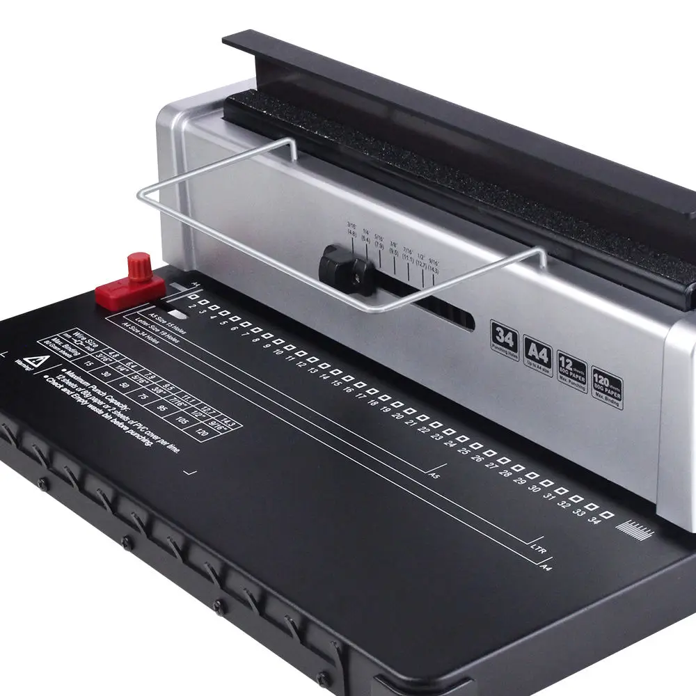 34 Holes A4 Size Manual Plastic A4 Binding Machine Book Binding ...