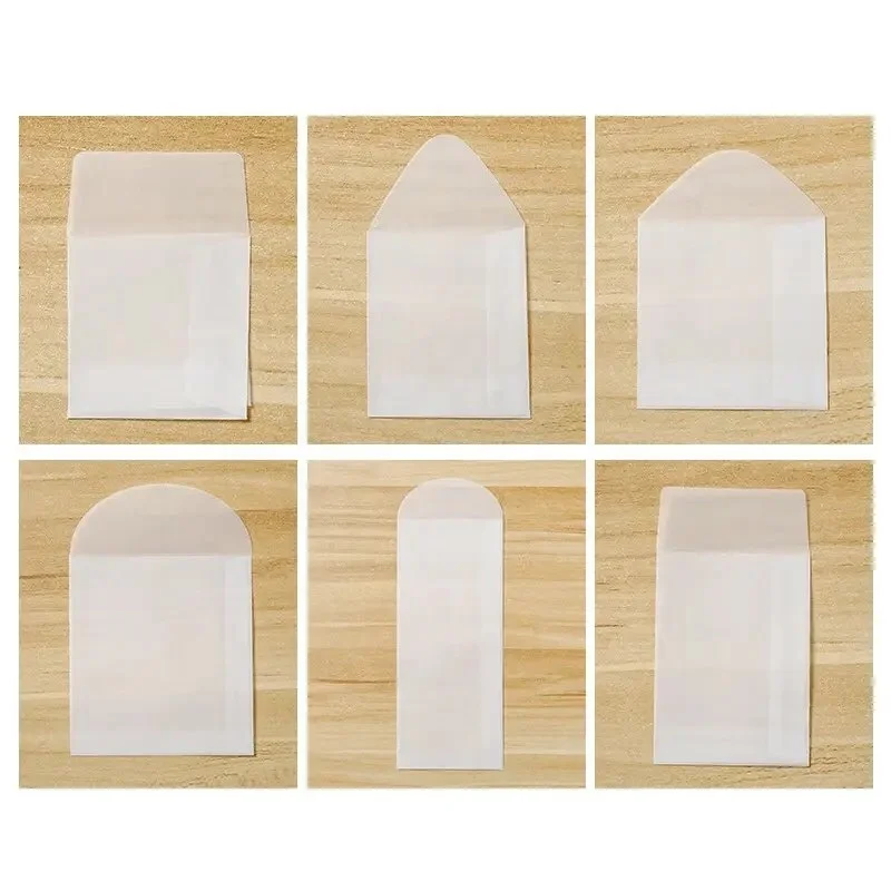 Custom Translucent Glassine Paper Envelope Plastic Transparent Glassine ...