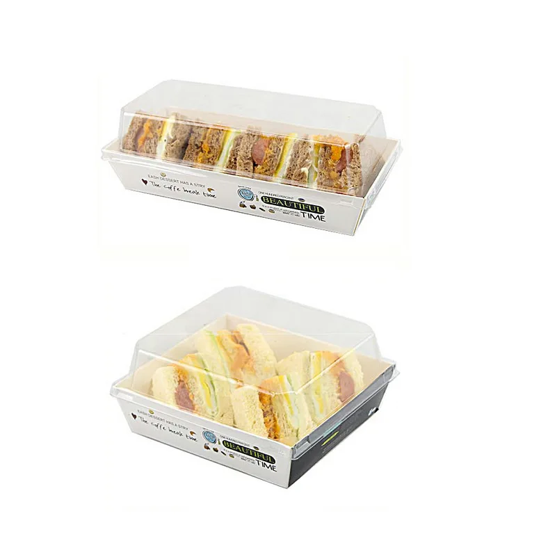 High Transparent Cake Slice Takeaway Round Pastry Clear Packaging Box ...