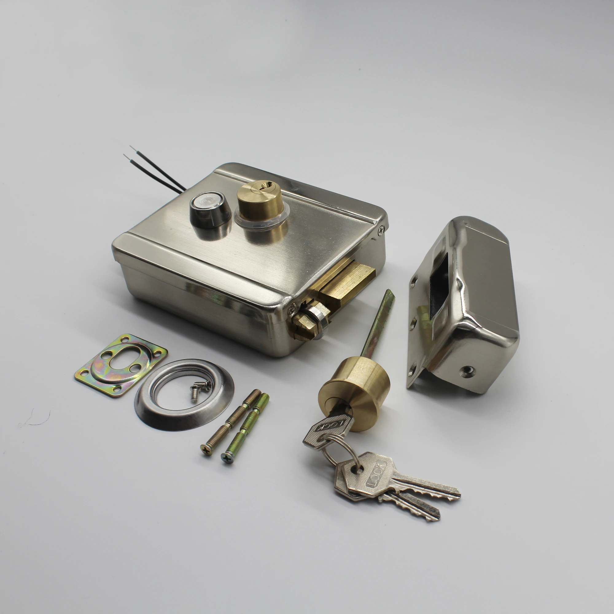 Double Cylinder Electric Lock Fail Secure Security Door Access Control ...