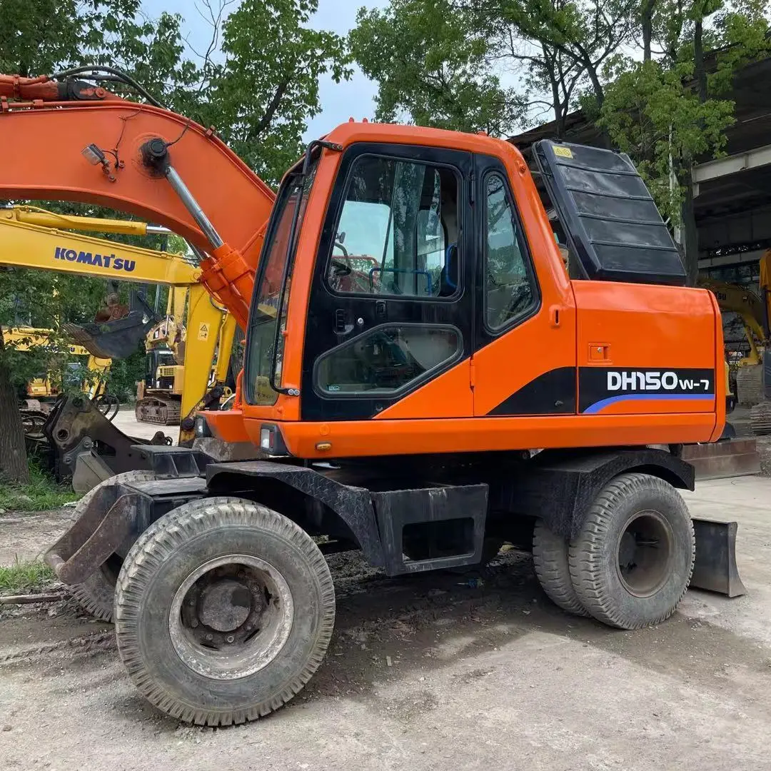 Used Doosan Dh150w 15t Crawler Excavators Mini Soil Digger Dry Land ...