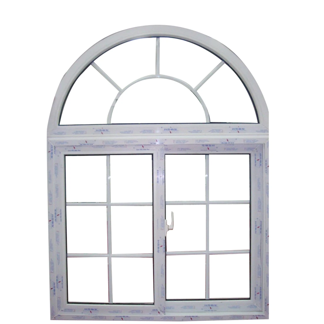 UPVC Sliding Windows with Half Round Arch - Durable & Stylish