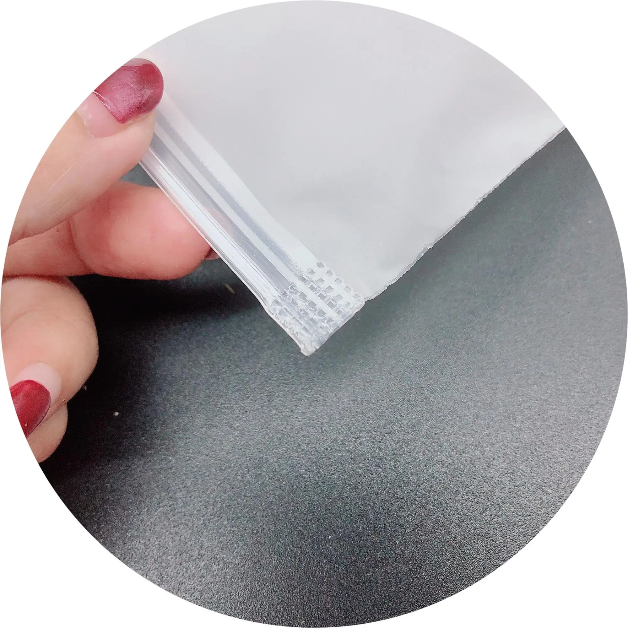 Eva Frosted Slider Bags Matte Zipper Bags For Clothing With Custom Logo ...