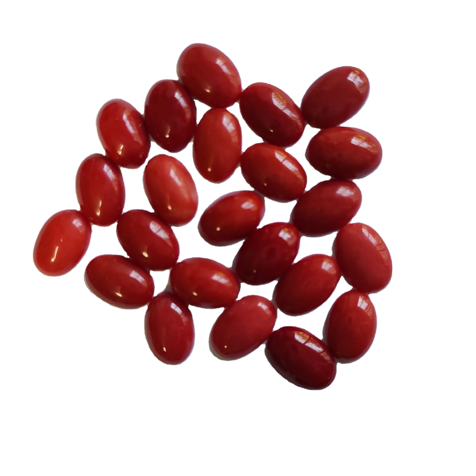 Italian Natural Red Coral Oval Cabochons Corallium Rubrum From ...