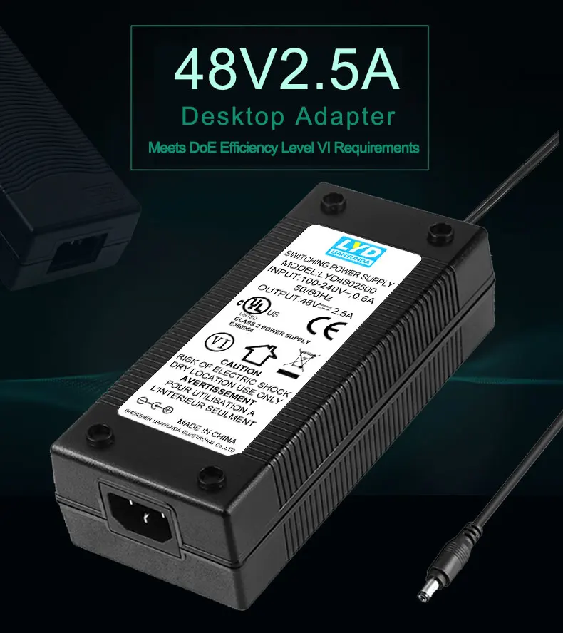 Supply 120w 48v2.5a Desktop Power Adaptor 48v 2.5a Switching Adapter ...