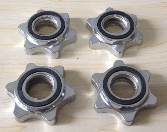 Gym Thread Weightlifting Rod Solid Steel Spin Lock Dumbbell Handle ...