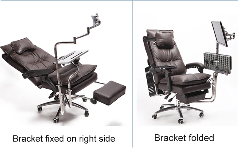 Ok910 Full Motion Reclining Chair + Monitor Keyboard Holder +chair Arm ...