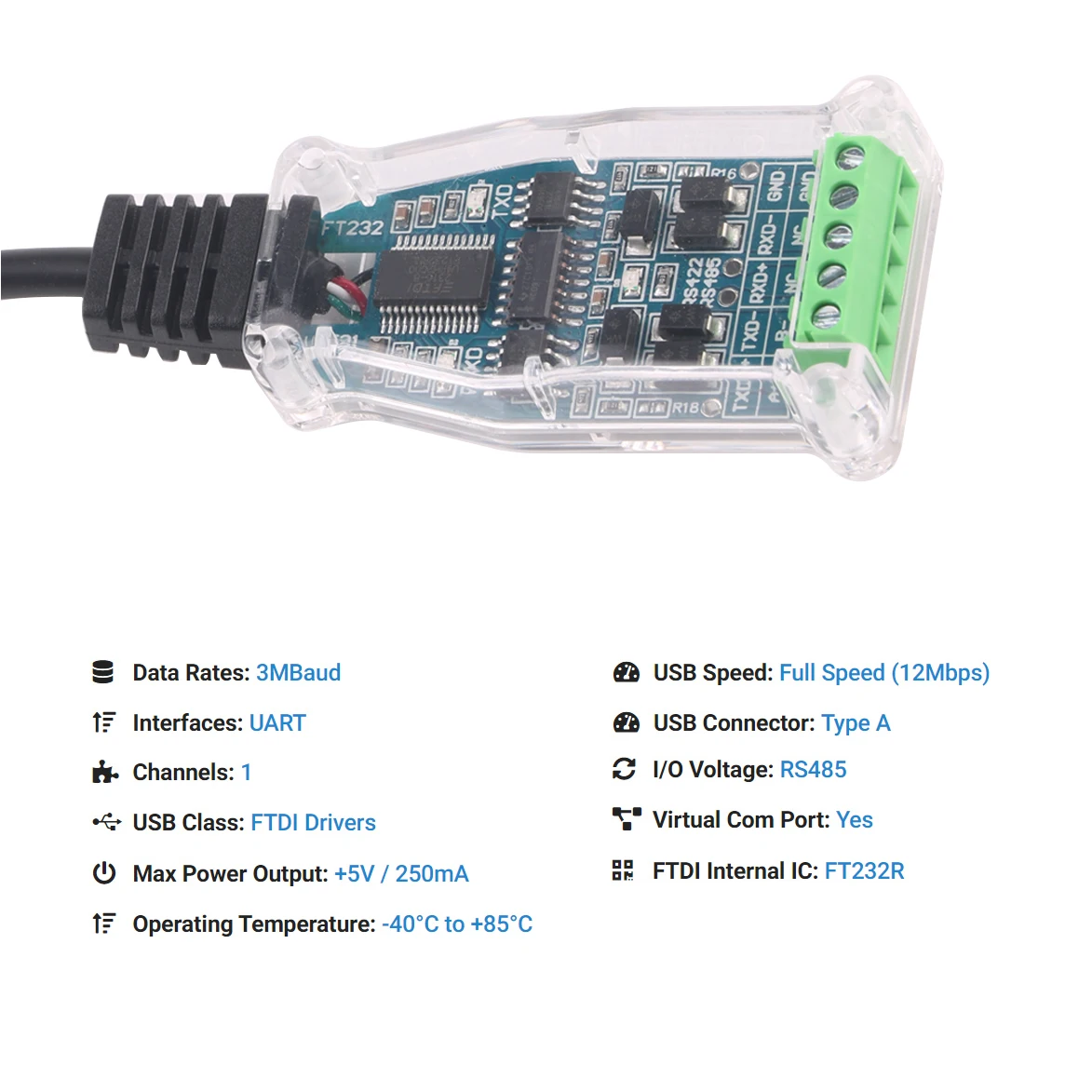 Ftdi Usb To Rs485 Rs422 485 422 Isolation Module Communication ...