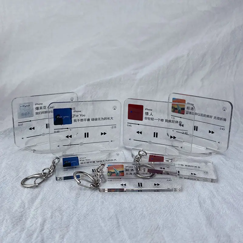 Wholesale Price Custom Acrylic Lyrics Keychain Clear Acrylic Keychain ...