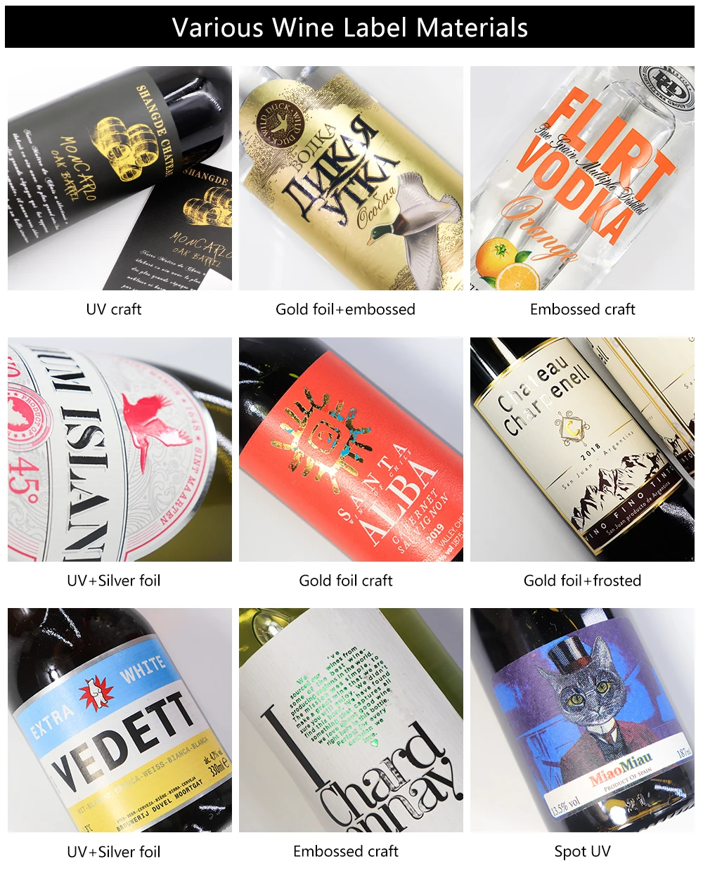 Personalized Custom Printing Private Red Wine Label Stickers Self ...